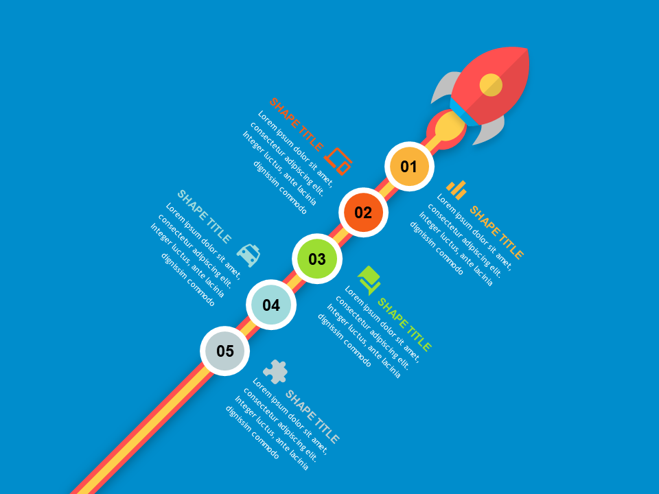 Dynamic Move Rocket PowerPoint Templates - PowerPoint Free