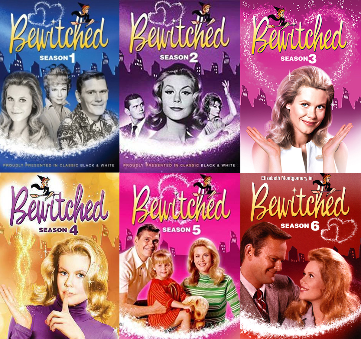 Bewitched Season 1-6 DVD Set starring Elizabeth Montgomery