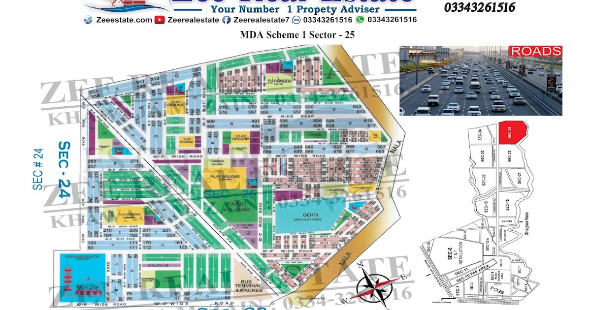 MDA Scheme 1 Sector 25 map