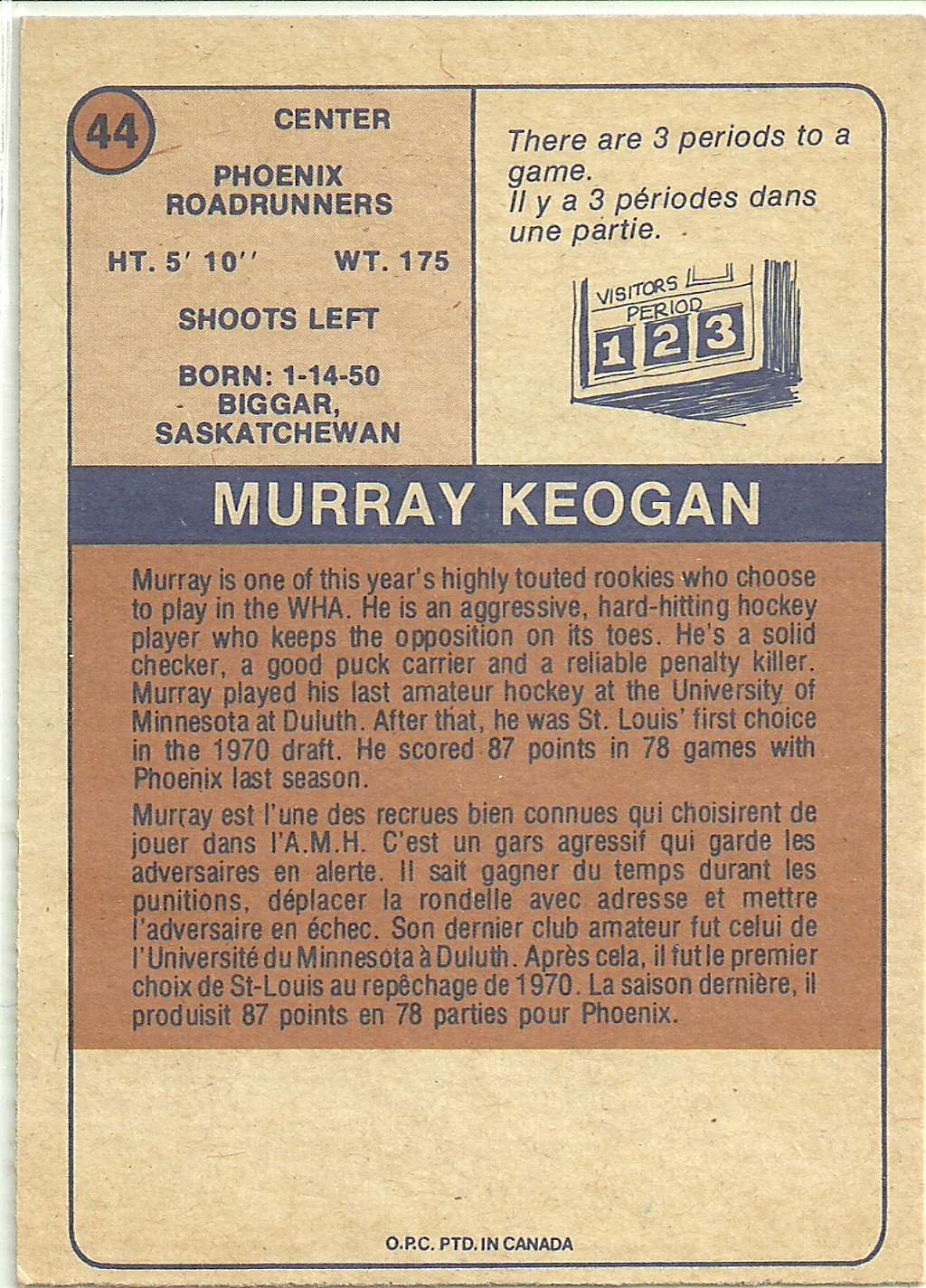 Hell's Valuable Collectibles: Murray Keogan Autographed Card