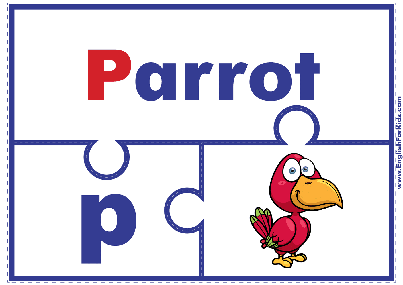 Letter P Worksheets, Flash Cards, Coloring Pages