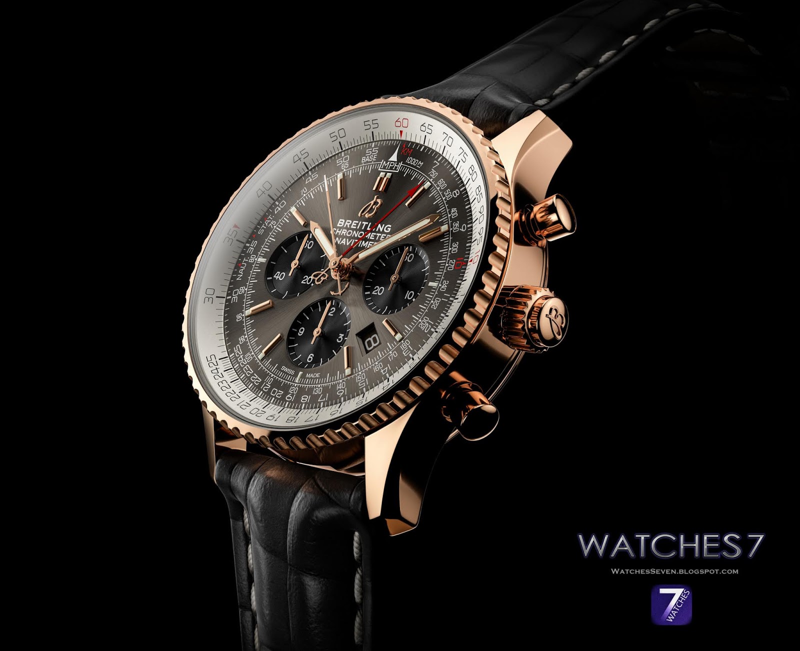 Watches 7: BREITLING – Navitimer B03 Chrono Rattrapante 45 Gold 2020