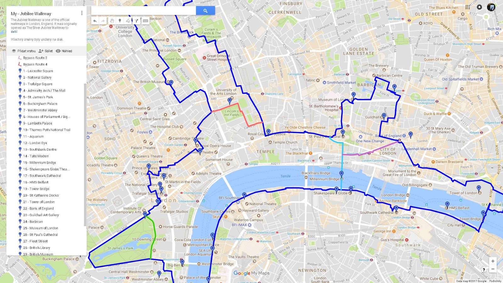 Jubilee Walkway Map - Riset