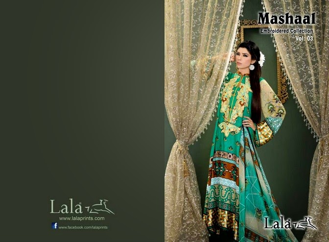 New Pk-Fashion: Mashaal Embroidered Collection 2014 Vol 3 by Lala ...