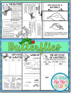 1st Grade Hip Hip Hooray!: Butterflies ... Paper Pencil or Distance ...