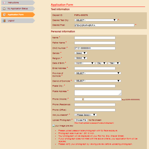 How to Apply Online for Govt Jobs through NTS