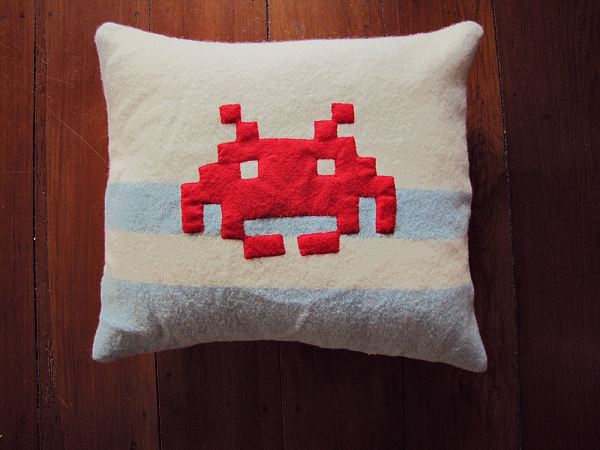 Space Invader Cushion - PaisleyJade