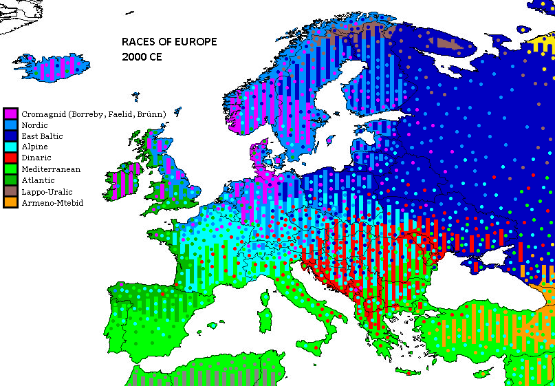 Light Hair and Light Eyes Maps of Europe: Fair Hair and Fair Eyes in ...