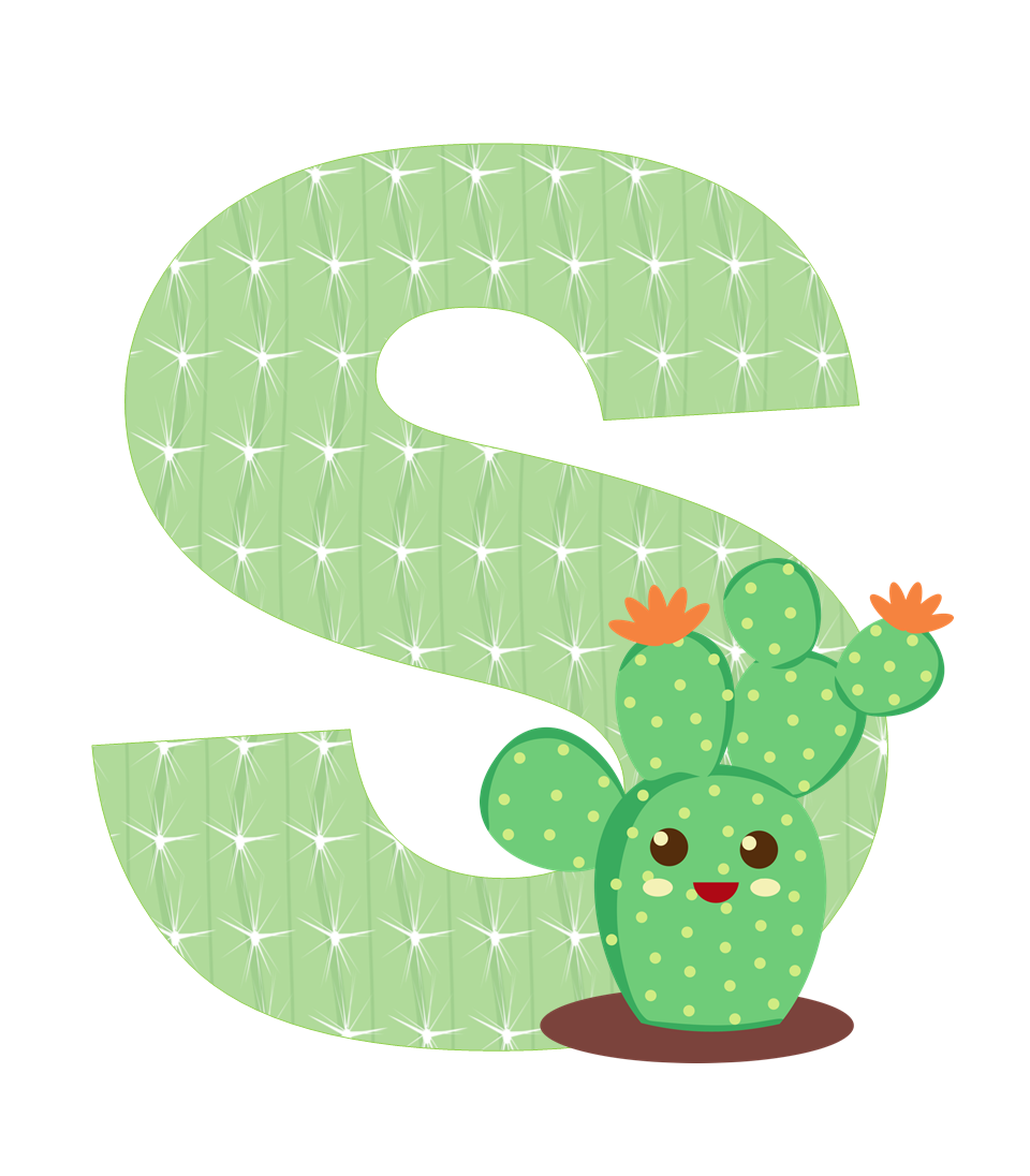 Kits imprimibles gratis : cactus abecedario
