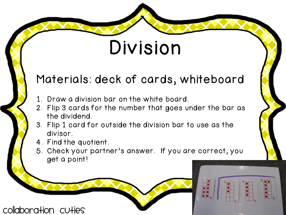 Collaboration Cuties: Math Games for Math Workshop