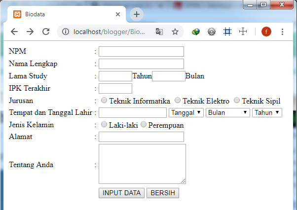 Tutorial Membuat Form Biodata Siswa Menggunakan HTML - Zikri Tekno