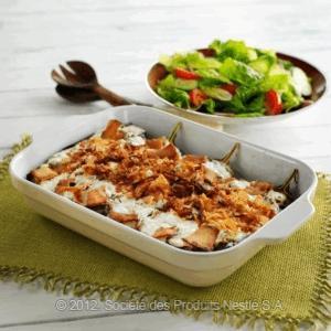 Eggplant Fatteh with Meat and Keshk Recipe | Arabic Food Recipes