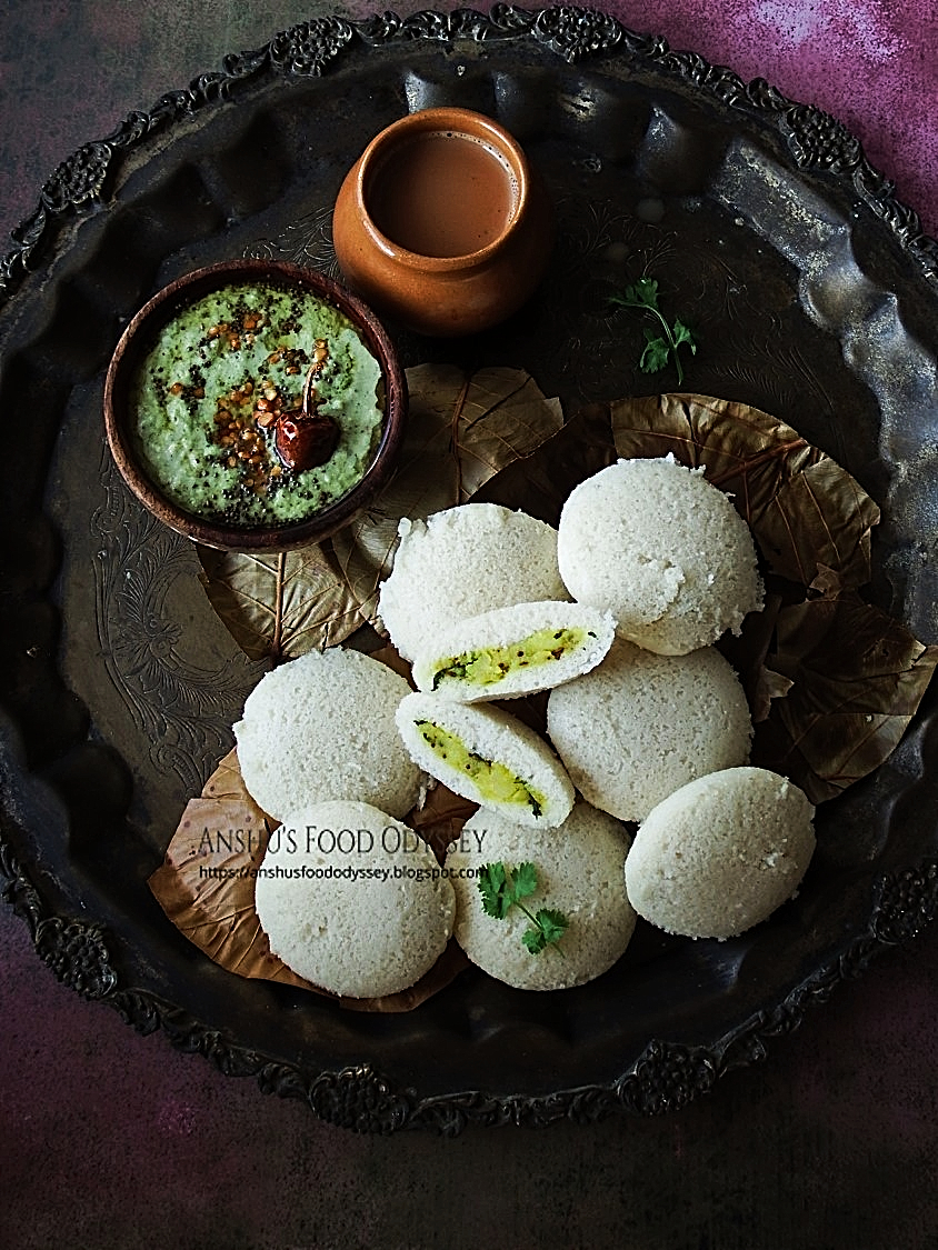 Stuffed Batata Idli | Stuffed Potato Idli | Idli Recipe