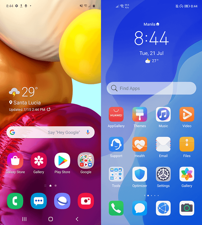 Samsung Galaxy A71 vs Huawei nova 7 SE 5G - The more future-proof ...