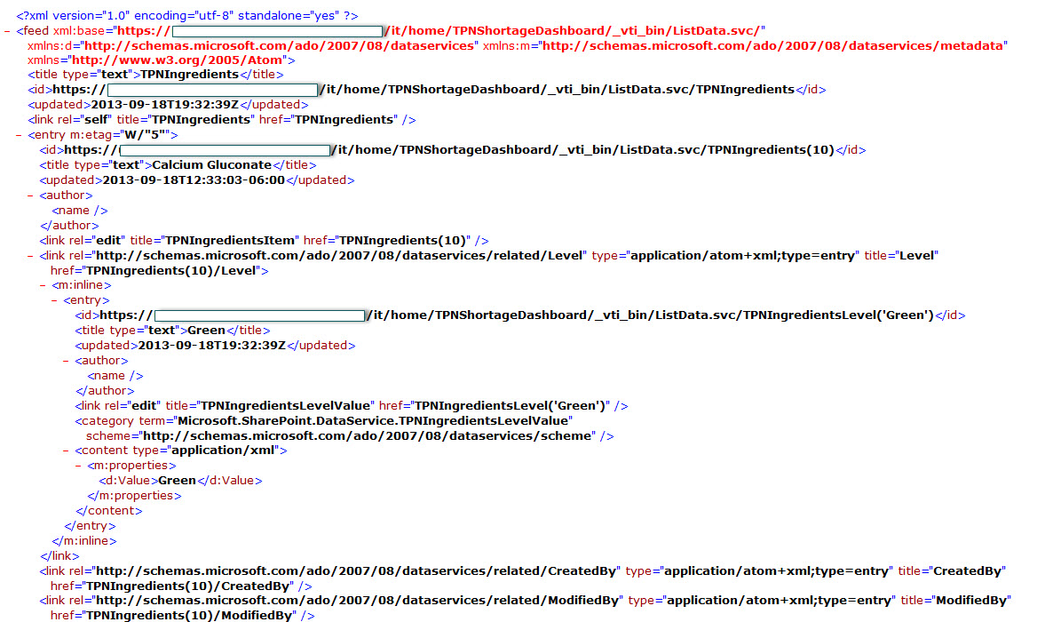 Shermans Tech Talk View The Raw Xml Returned From A Rest Call Using Internet Explorer