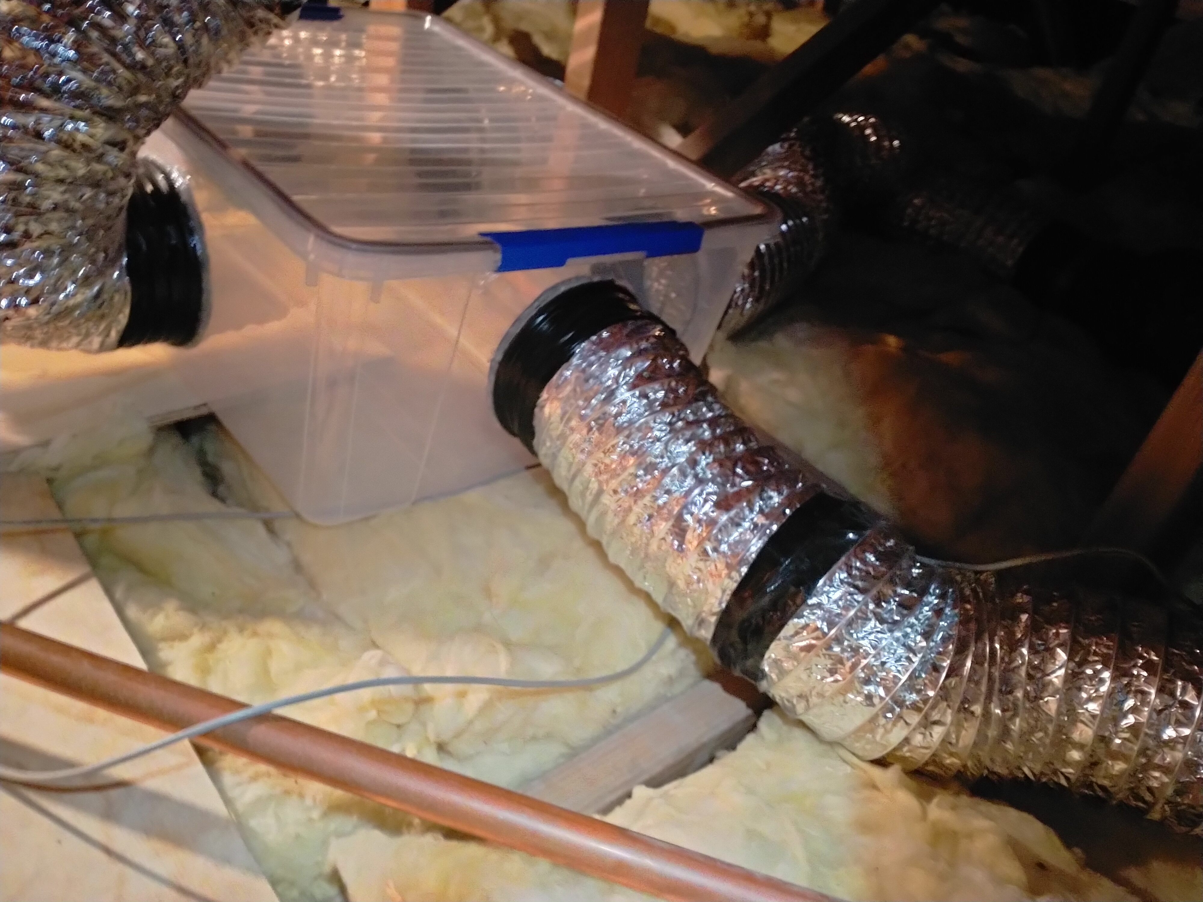 Added a 60 Litre Plenum air-distribution box on the fresh air side