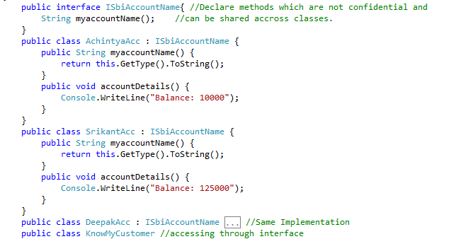 Real Time Examples: Use Of Interface with Example...