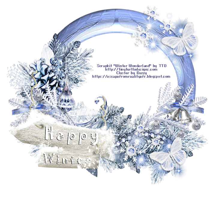 Escape From Reality Blog: FTU Christmas Cluster Frames 'Winter Wonderland'