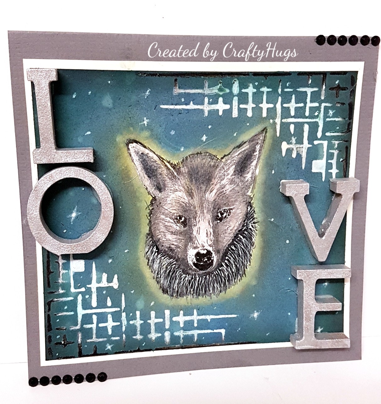 CraftyHugs: Cute fox card