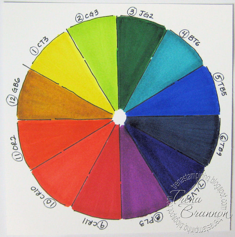 Trena's Stampin' Headquarters: Creating a Color Wheel with Your ...