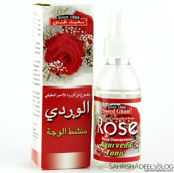 Saeed Ghani Rose Water - Review | Sahrish - Beauty and Lifestyle Blogger!