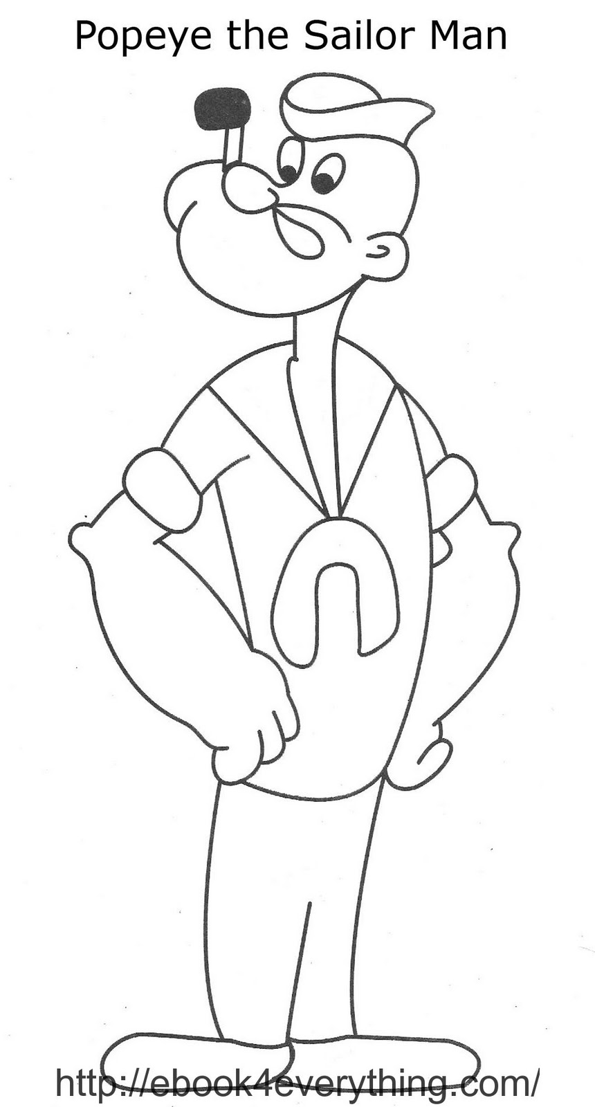 Cartoons Coloring Pages: Popeye Coloring Pages