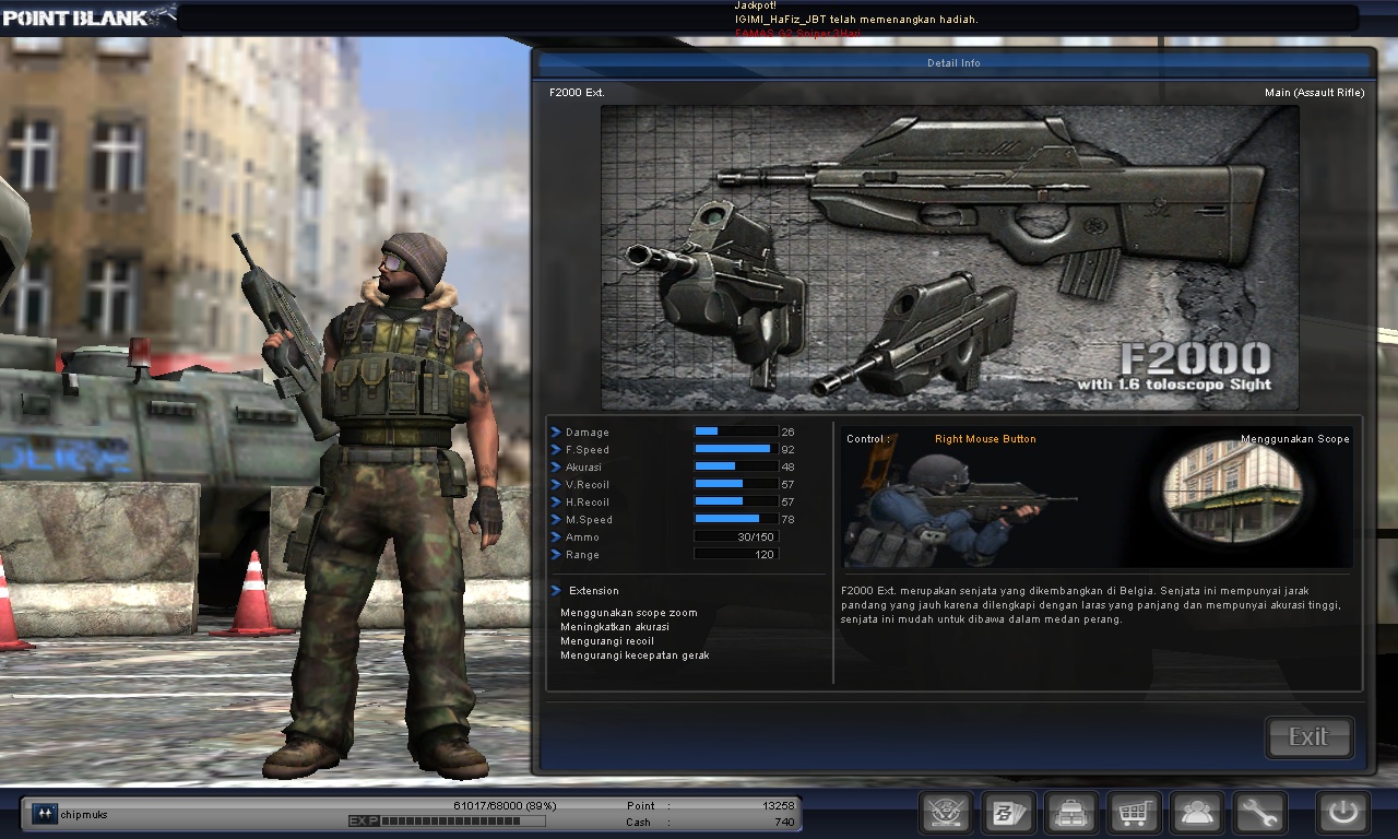 SEJATA TERKUAT DAN TERBAIK DI PB (POINTBLANK) ~ BLOGNYA GALIH