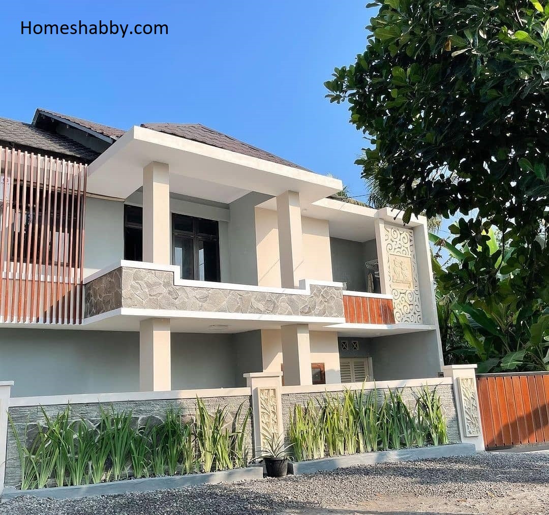 7 Contoh Model Desain Tiang Teras Segi Empat, Menyulap Fasad Rumah Jadi ...