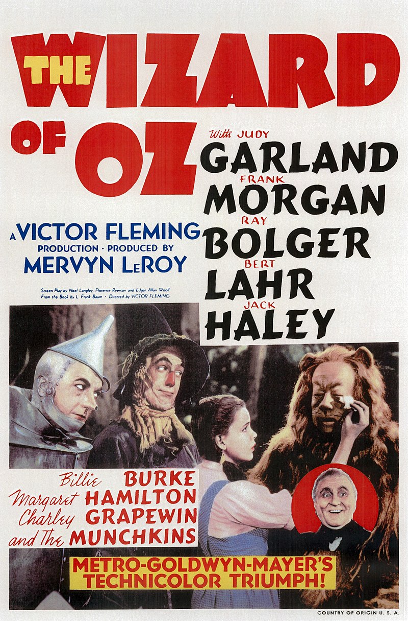 Mr. C's Class Blog: Film Study: Wizard of Oz (1939)