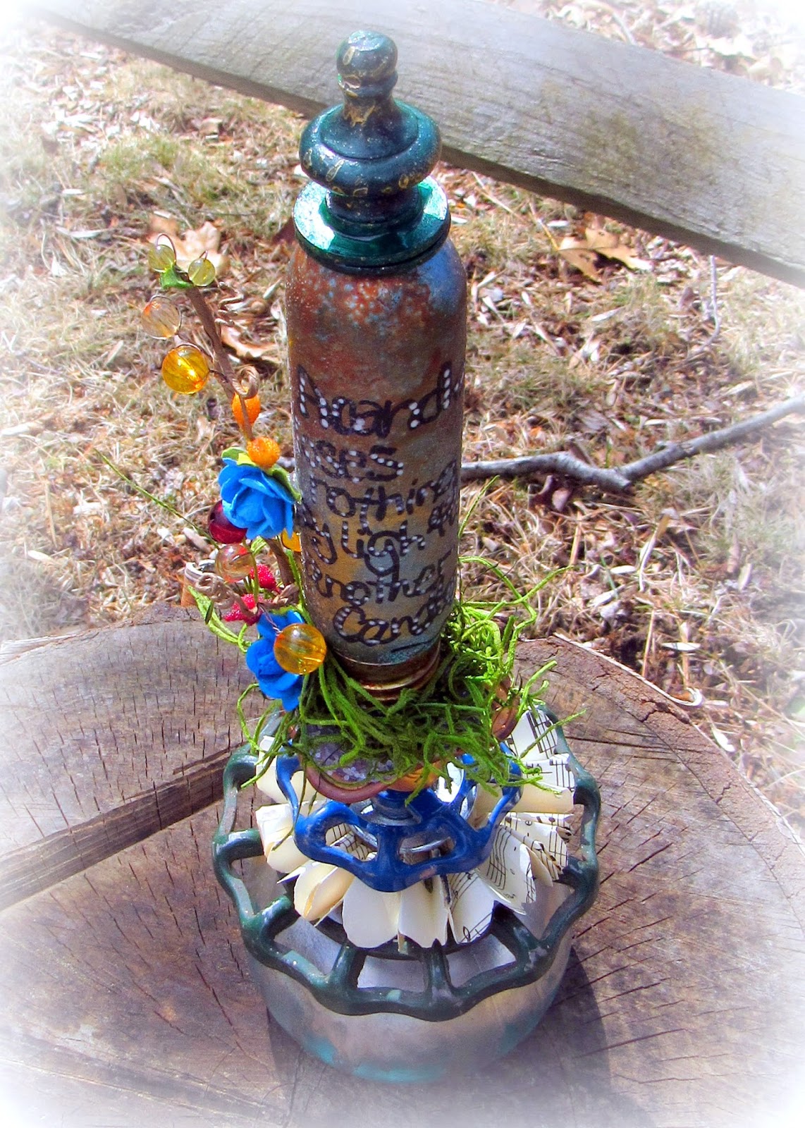 Mitralee: Upcycled Fish Tank Lightbulb Sculpture for LESSology