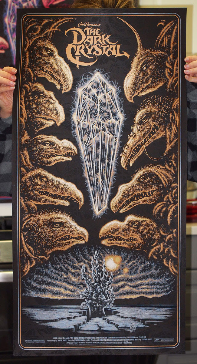 INSIDE THE ROCK POSTER FRAME BLOG: Todd Slater Dark Crystal Movie Poster