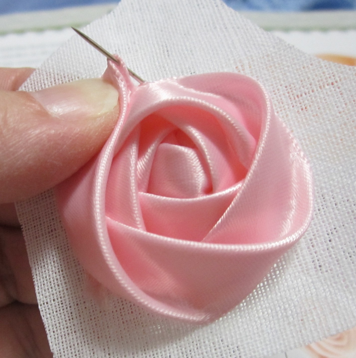 Ravings Of A Mad Crafter How To Make A Flat Ribbon Rose ravings-of-a-mad-crafter-how-to-make-a-flat-ribbon-rose