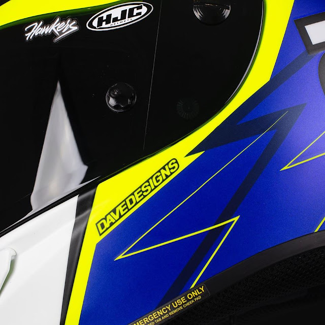 Racing Helmets Garage: HJC R-PHA 01R M.Ramirez 2020 by Dave Designs