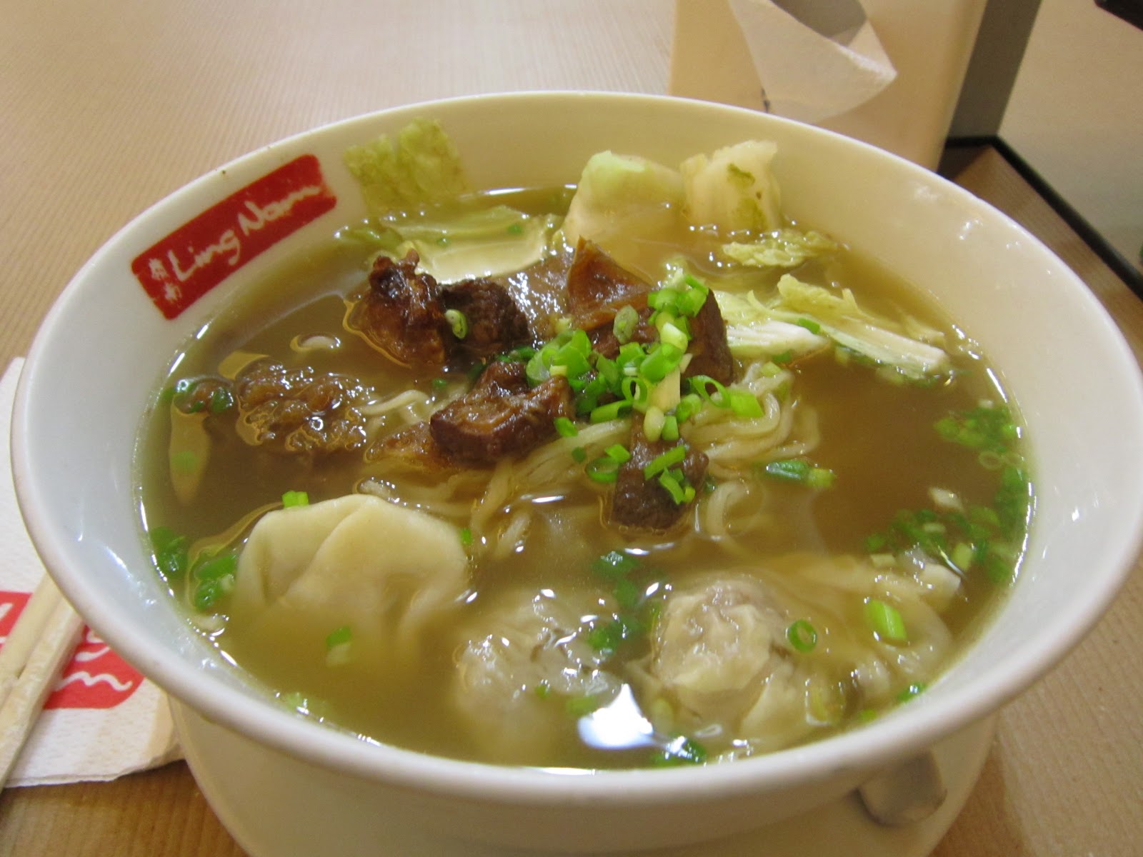Bockscar's package of Ramen, Mami, Noodles Atb: Ling-Nam noodle house