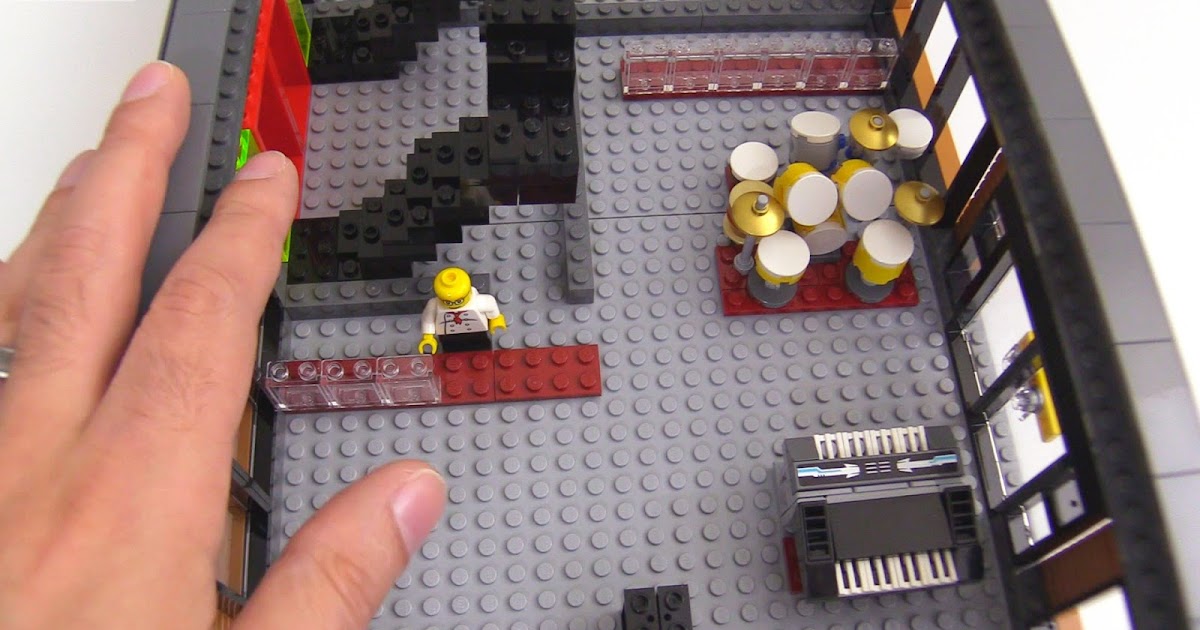 Music shop MOC interior build begins