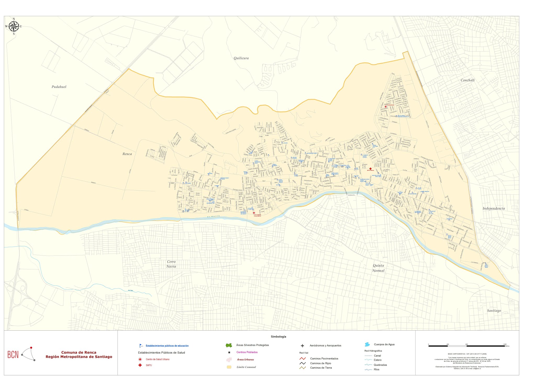 Santiago de Chile: 24.-La comuna de Renca.-a