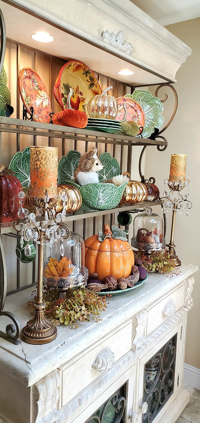 Baker Rack Styled for Autumn | Life and Linda
