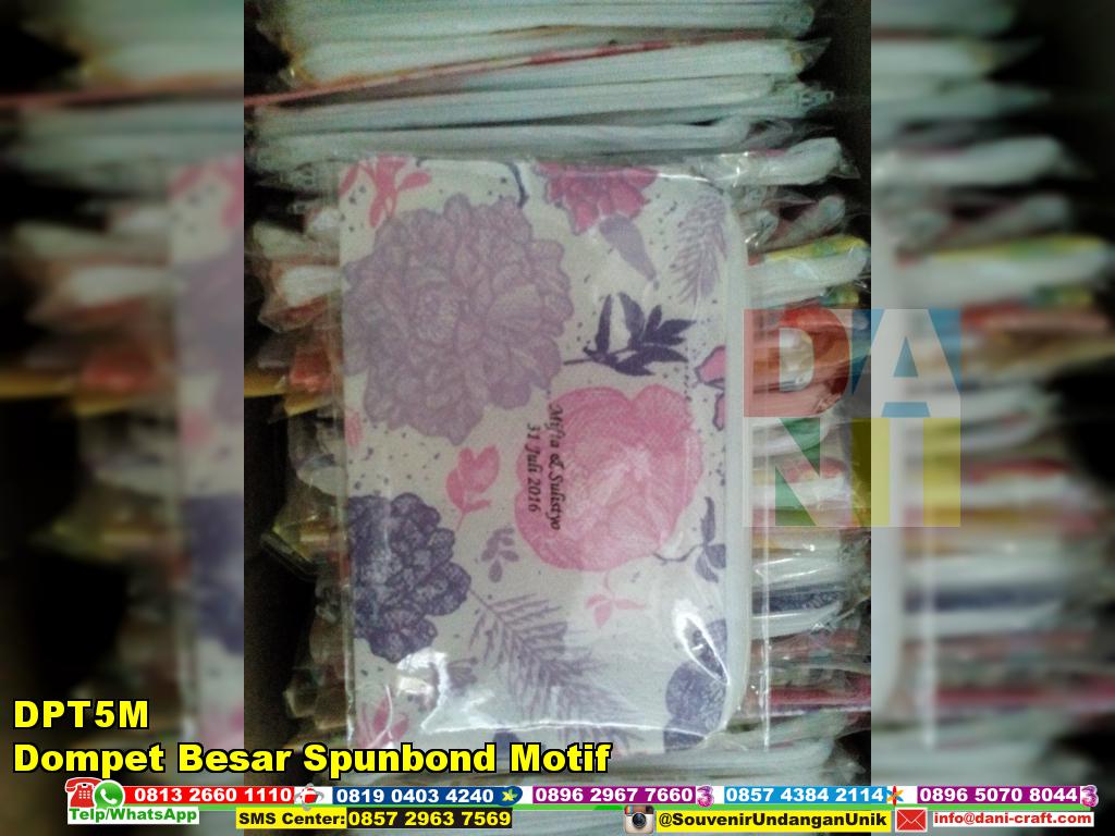 Souvenir Dompet Besar Kain Spunbond Bermotif | Souvenir Pernikahan
