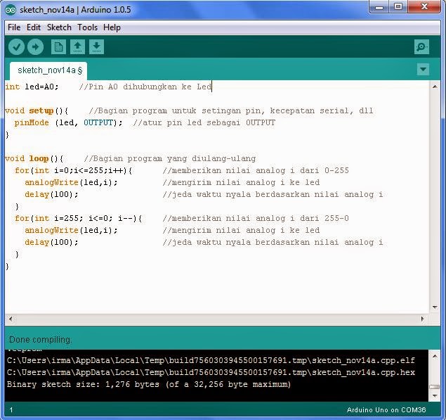 Belajar Arduino - Menyalakan Lampu LED