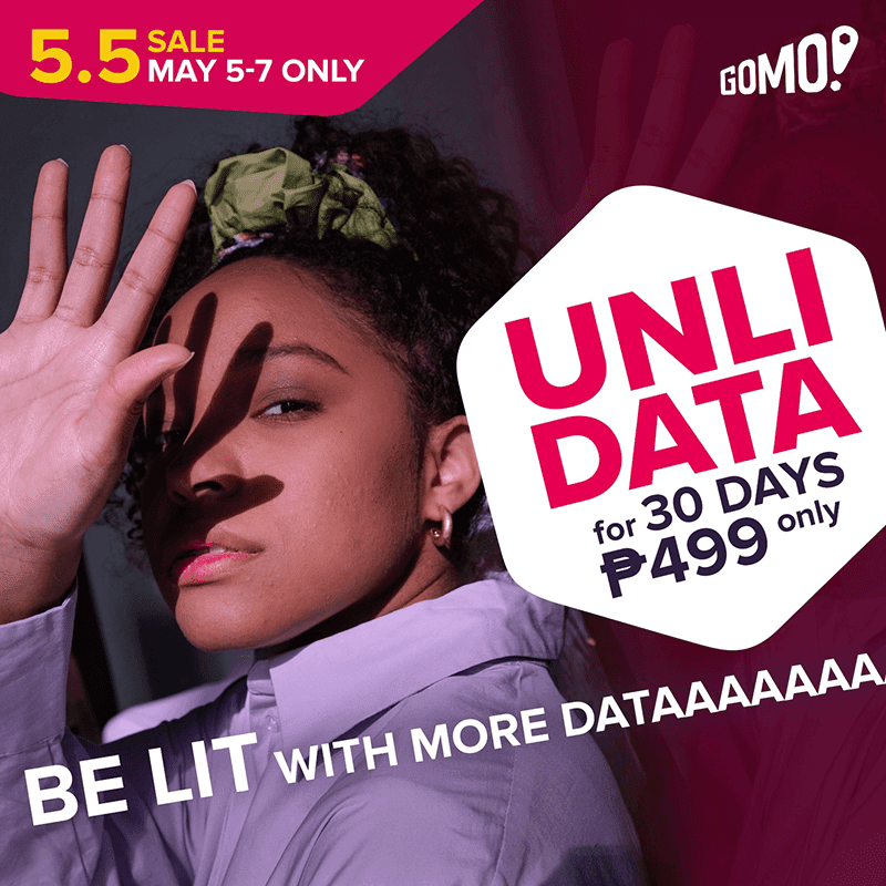 GOMO offers PHP 499 55GB no expiry data or UNLI DATA for 30 days during ...