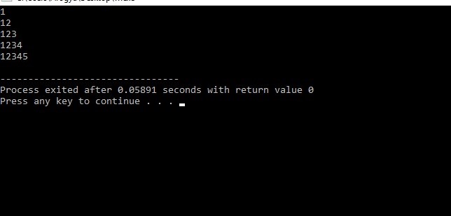 C Program To Print The Number Right Angled Triangle Pattern C Programming