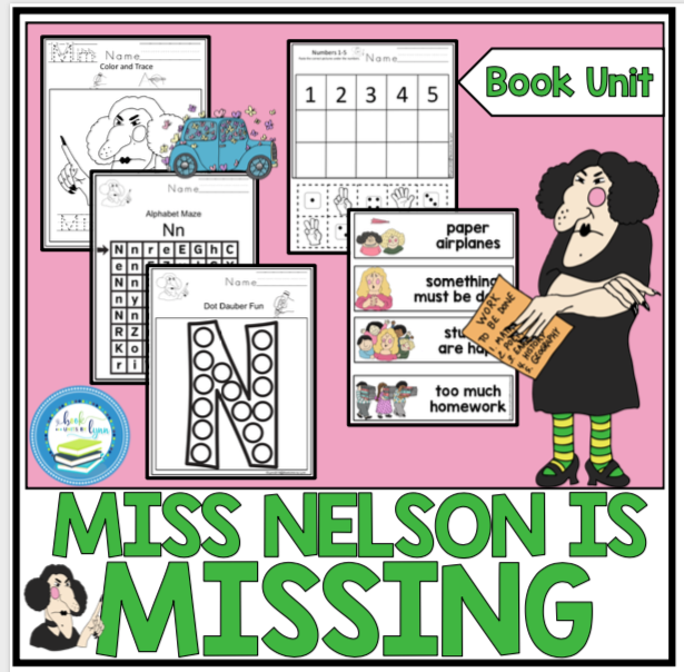 Miss Nelson IS MISSING BOOK UNIT ~ Book Units by Lynn