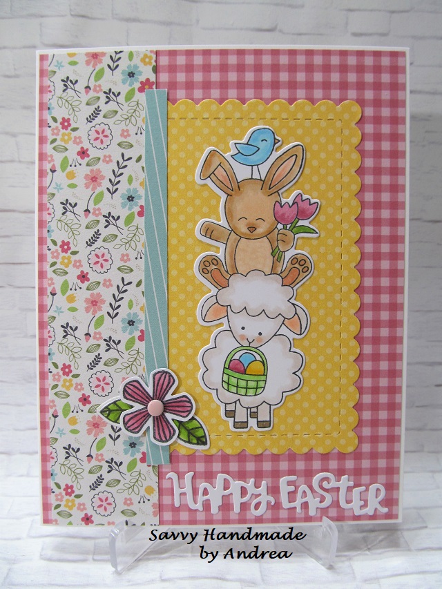 Savvy Handmade Cards: Animal Pile Up Easter Cards