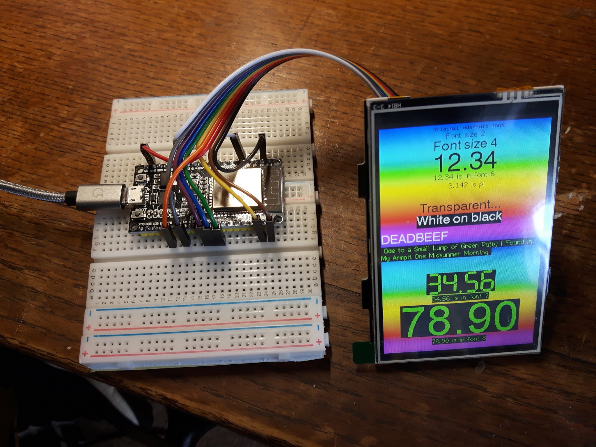 King Don Jon: ESP32 + Joy-IT touch screen