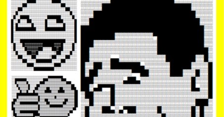 Dibujos ascii de caras y decoraciones