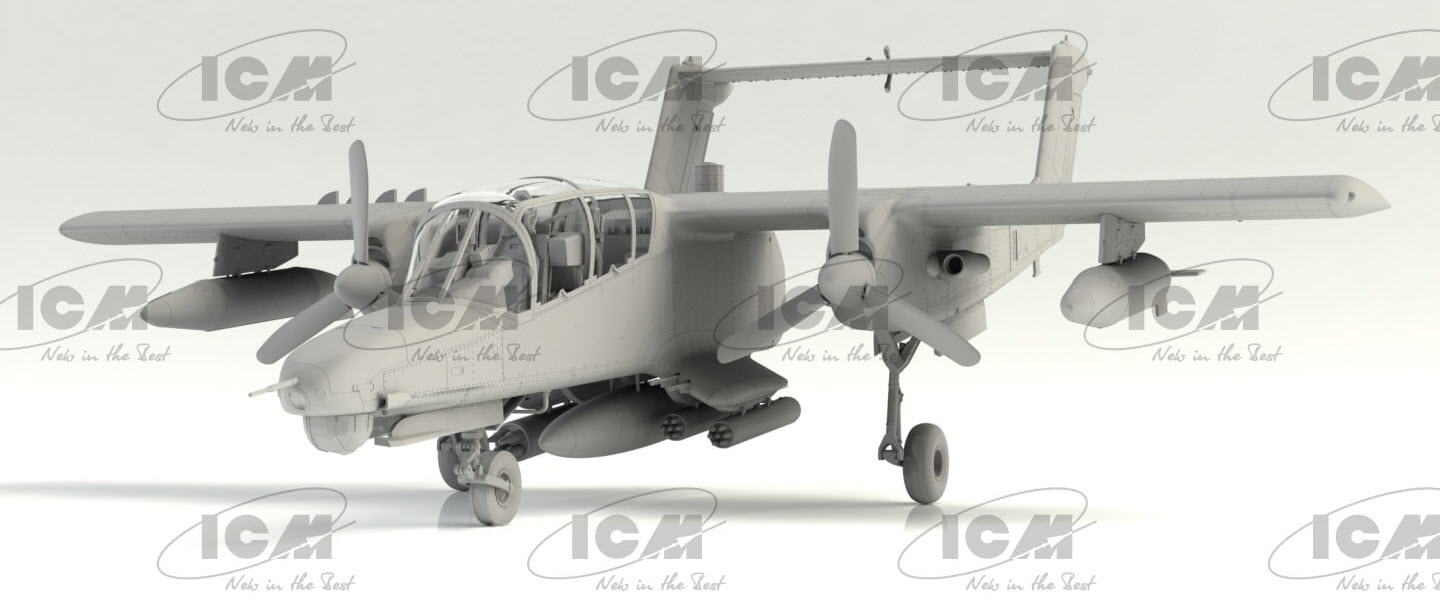 The Modelling News: Preview: ICM set their pony free in the form of a 48th scale OV-10D+ Bronco