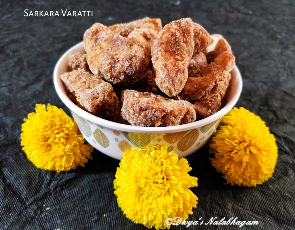 Sarkara Varatti | Sarkara Upperi | Jaggery coated banana chips - Divya ...