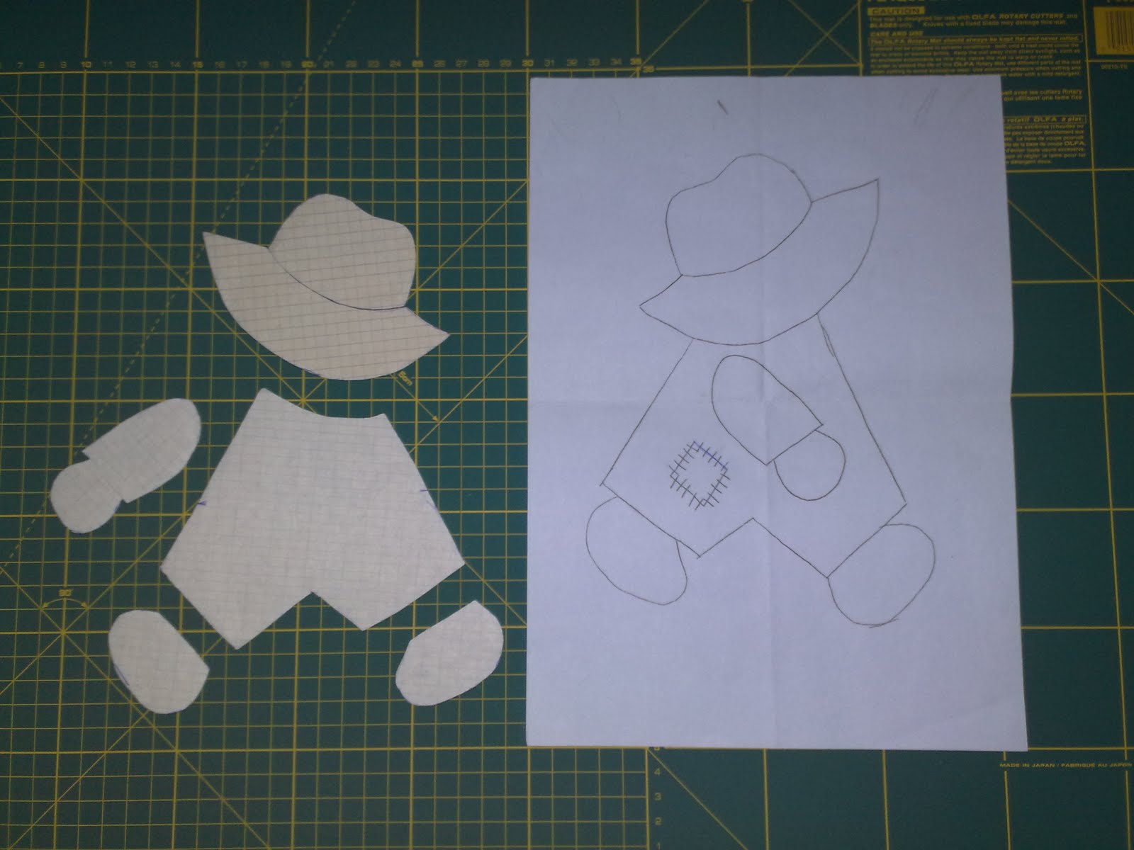 napos patchwork blog: Ünnepnap - Zsebes falikép Overall Bill-el a ...