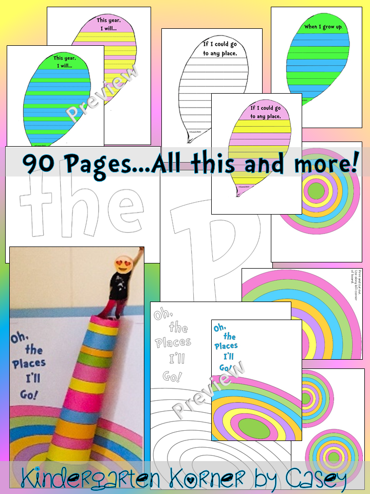 Oh, the Places You'll Go! Bulletin Board Bundle - Kindergarten Korner ...