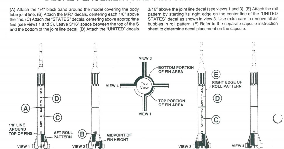 Model Rocket Building: Estes Mercury Redstone #1921 Build Part 25, More ...